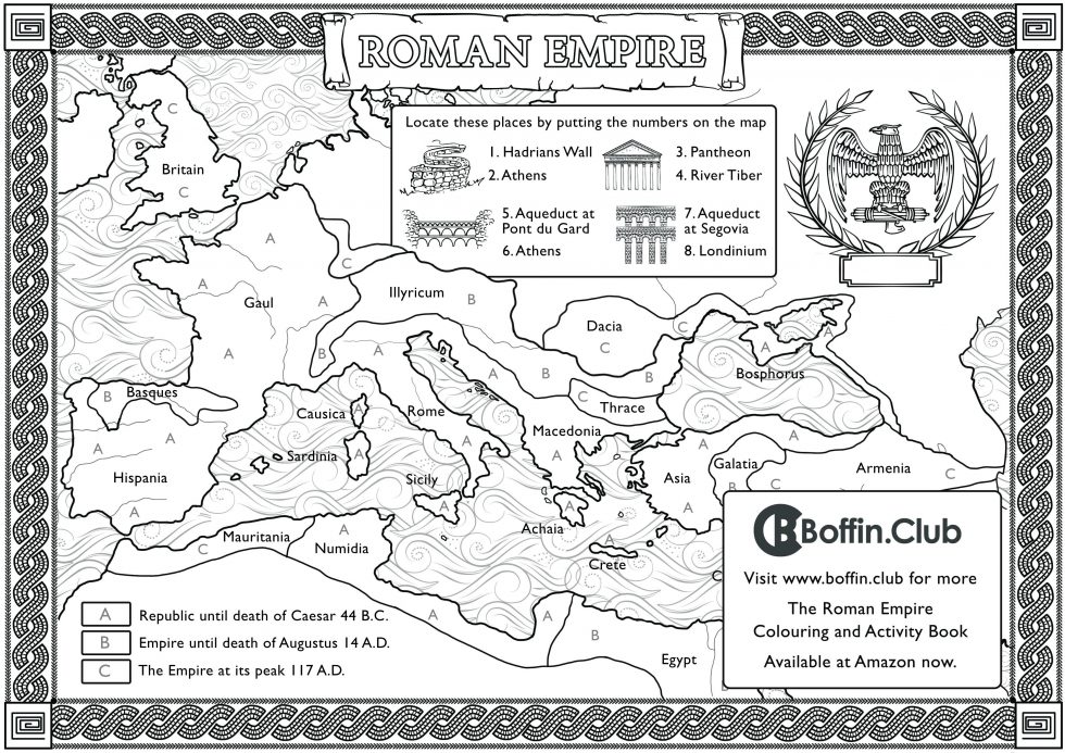 The Roman Empire / Colouring and Activity Book